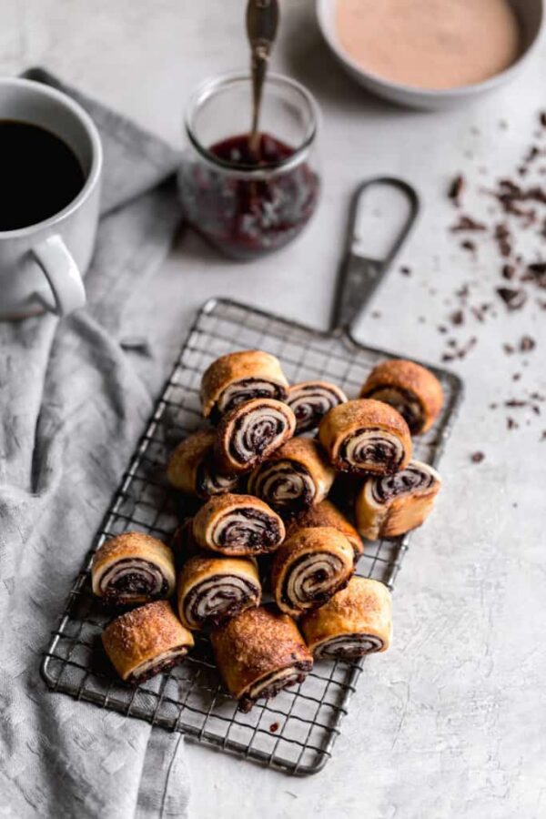 Chocolate Raspberry Rugelach Recipe (Video)! - Well Seasoned Studio