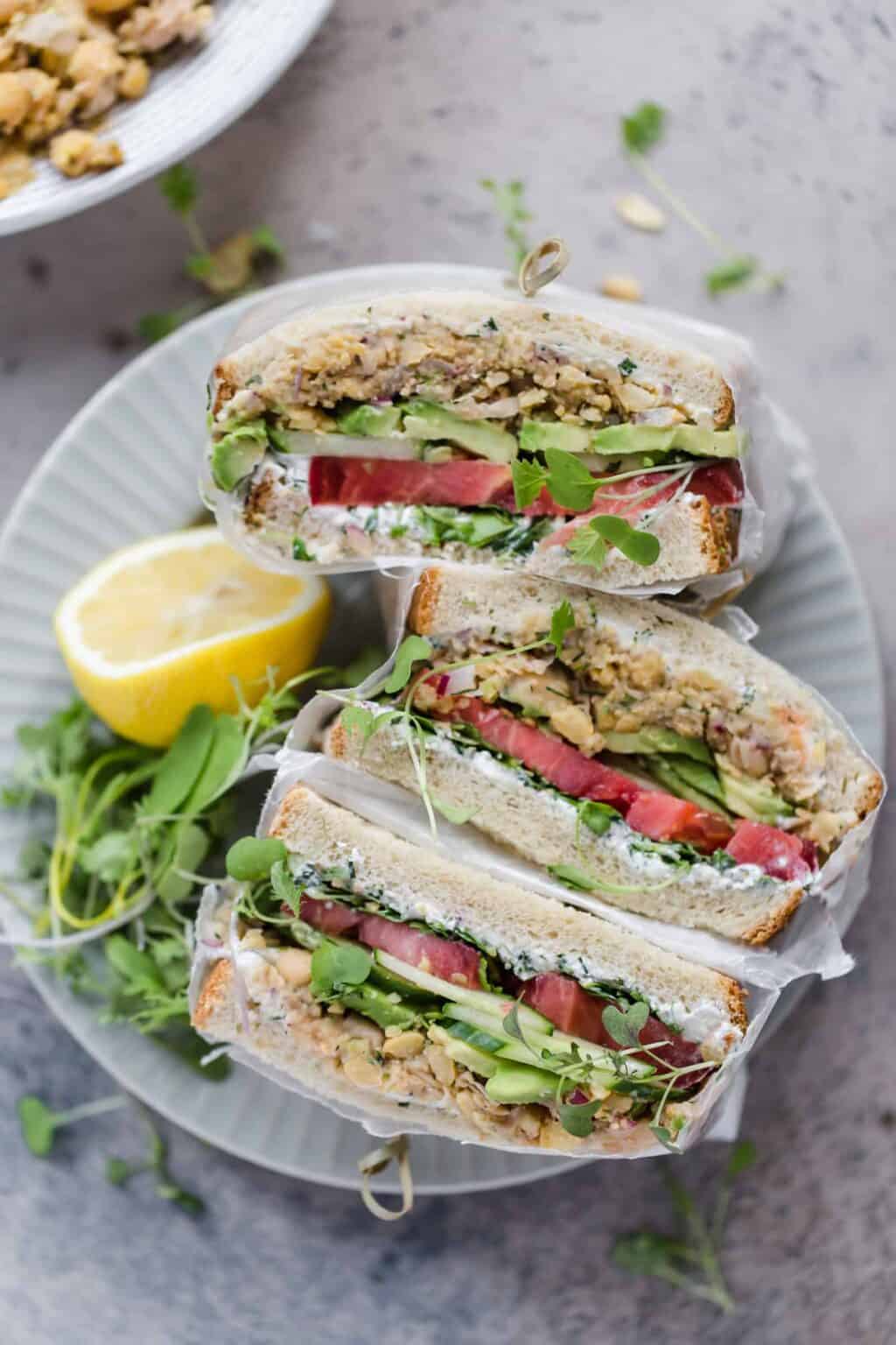 10-Minute Deconstructed Falafel Sandwich - Well Seasoned Studio