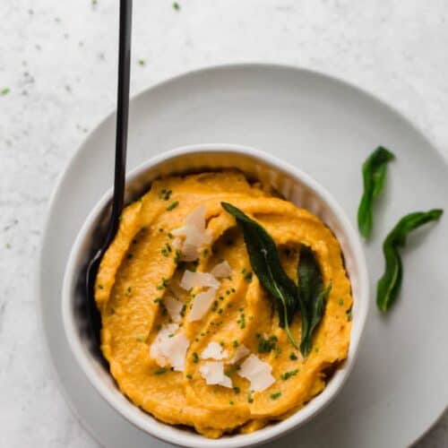 Creamy Mashed Butternut Squash with Sage - Well Seasoned Studio