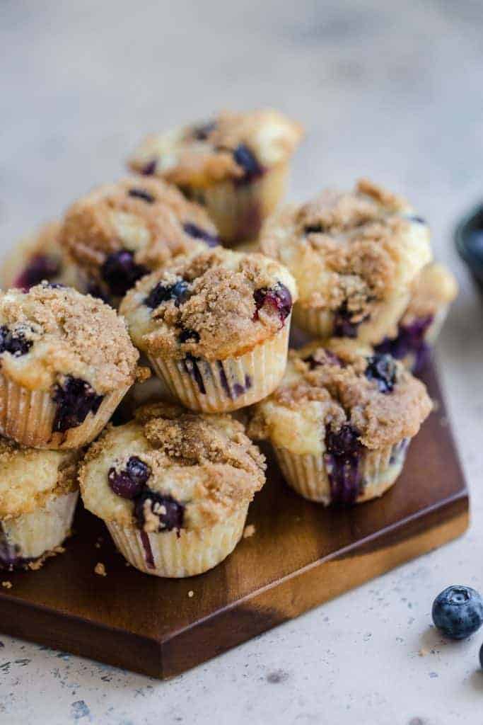 Mini Blueberry Streusel Muffins (From Scratch!) | wellseasonedstudio
