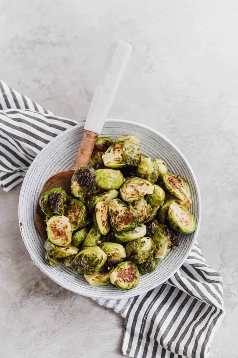 7 Tips For Crispy Roasted Brussel Sprouts! - Well Seasoned Studio
