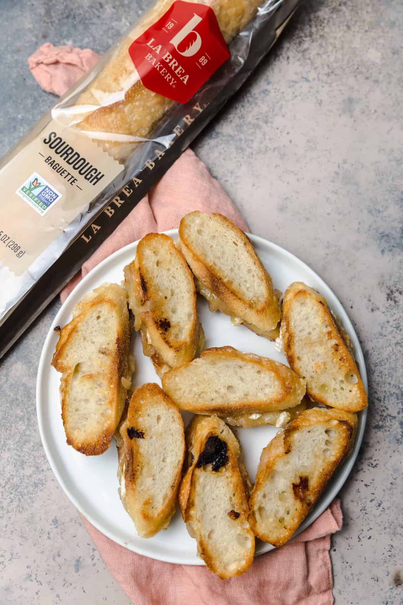 Mini Grilled Cheese with Brie & Caramelized Onions - Well Seasoned Studio