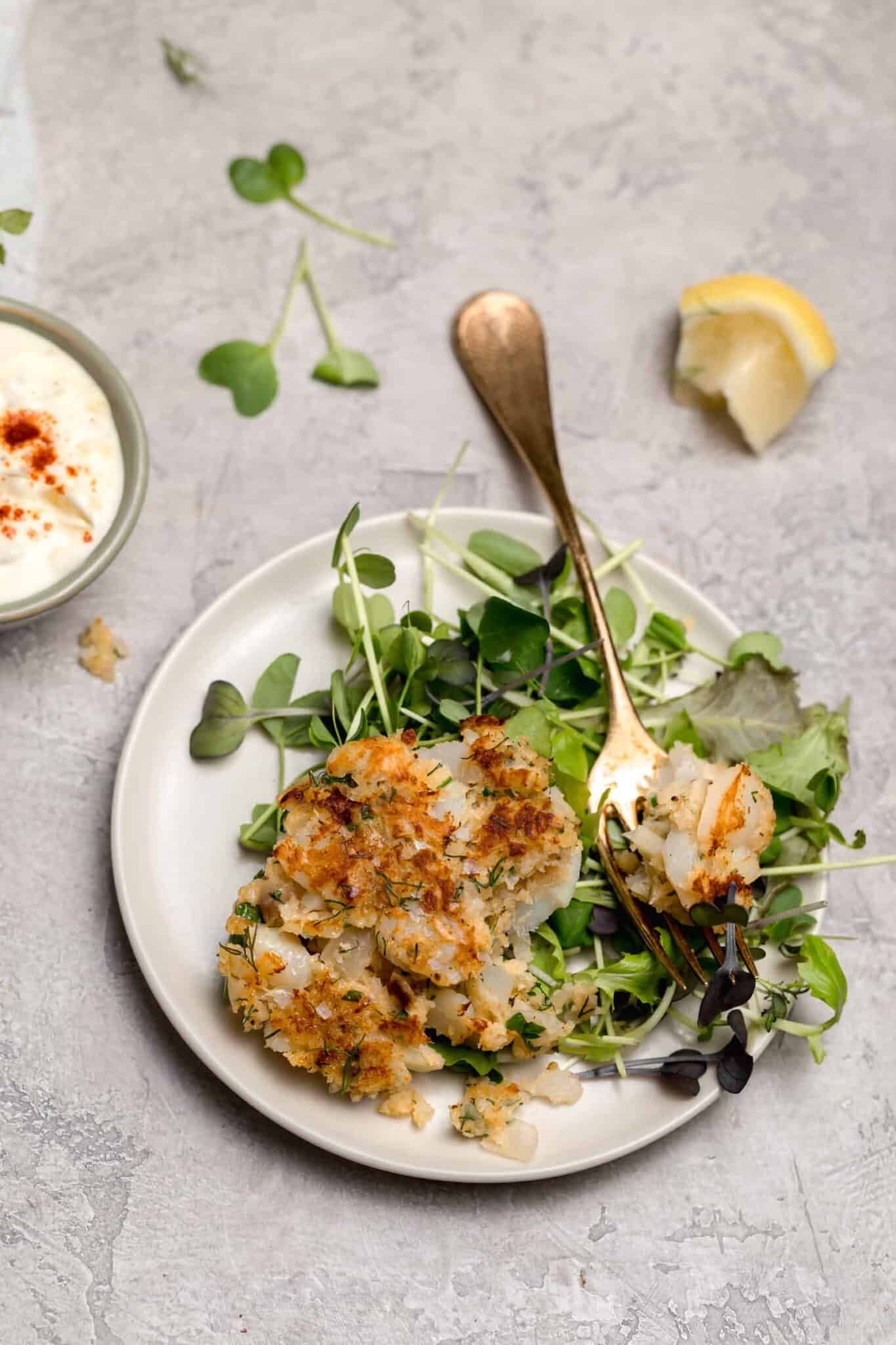 Classic Fish Cakes (with homemade tartar sauce!) - Well Seasoned Studio
