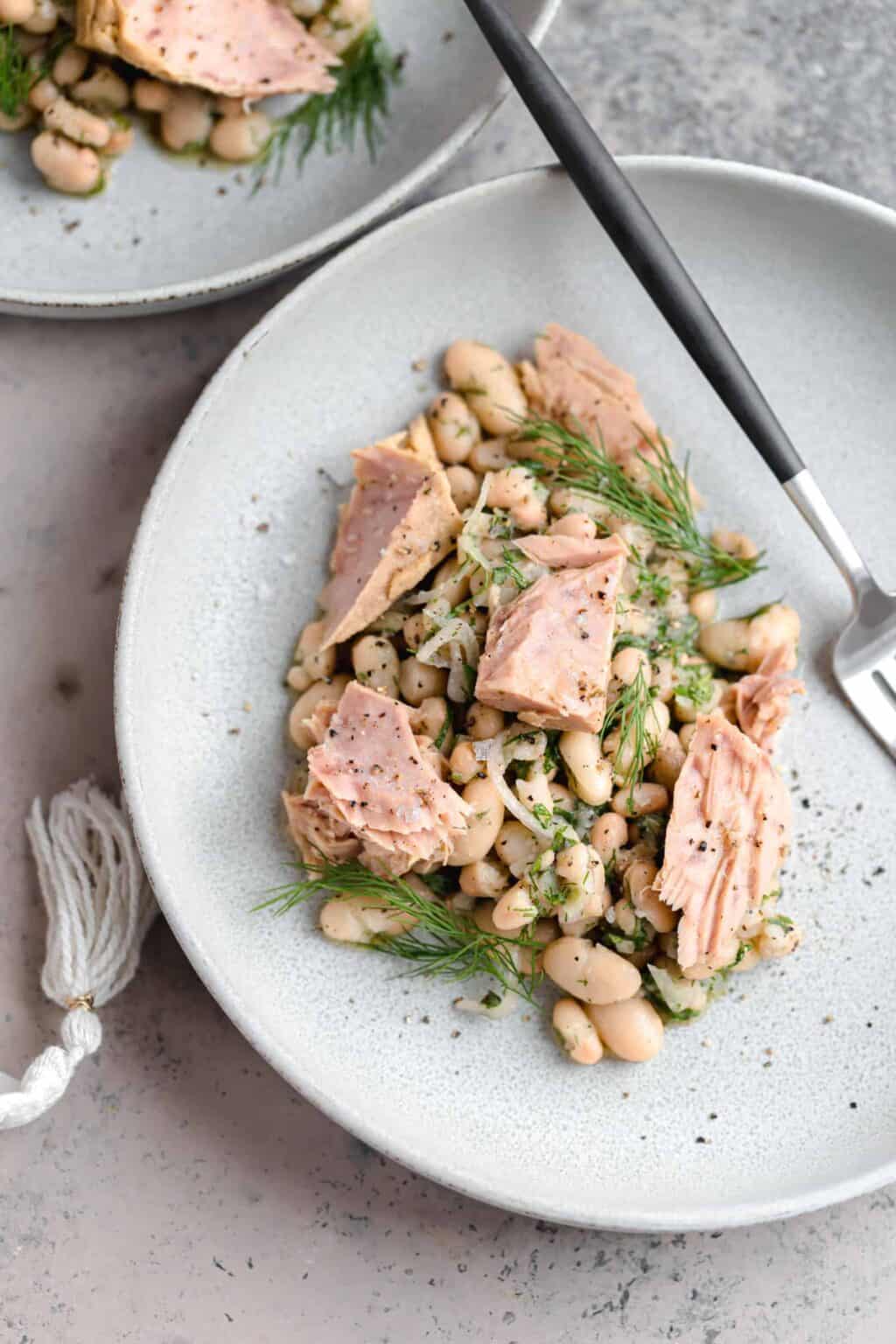 10-Minute Marinated White Bean Salad with Jarred Tuna - Well Seasoned ...