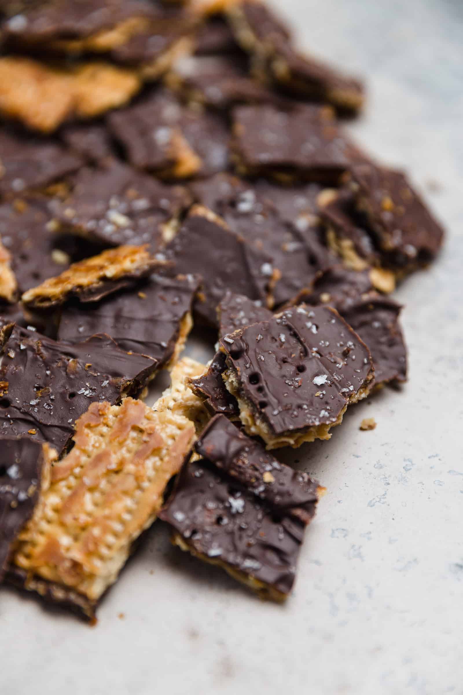 (6 Ingredient!) Toffee Matzo Crack - Well Seasoned Studio