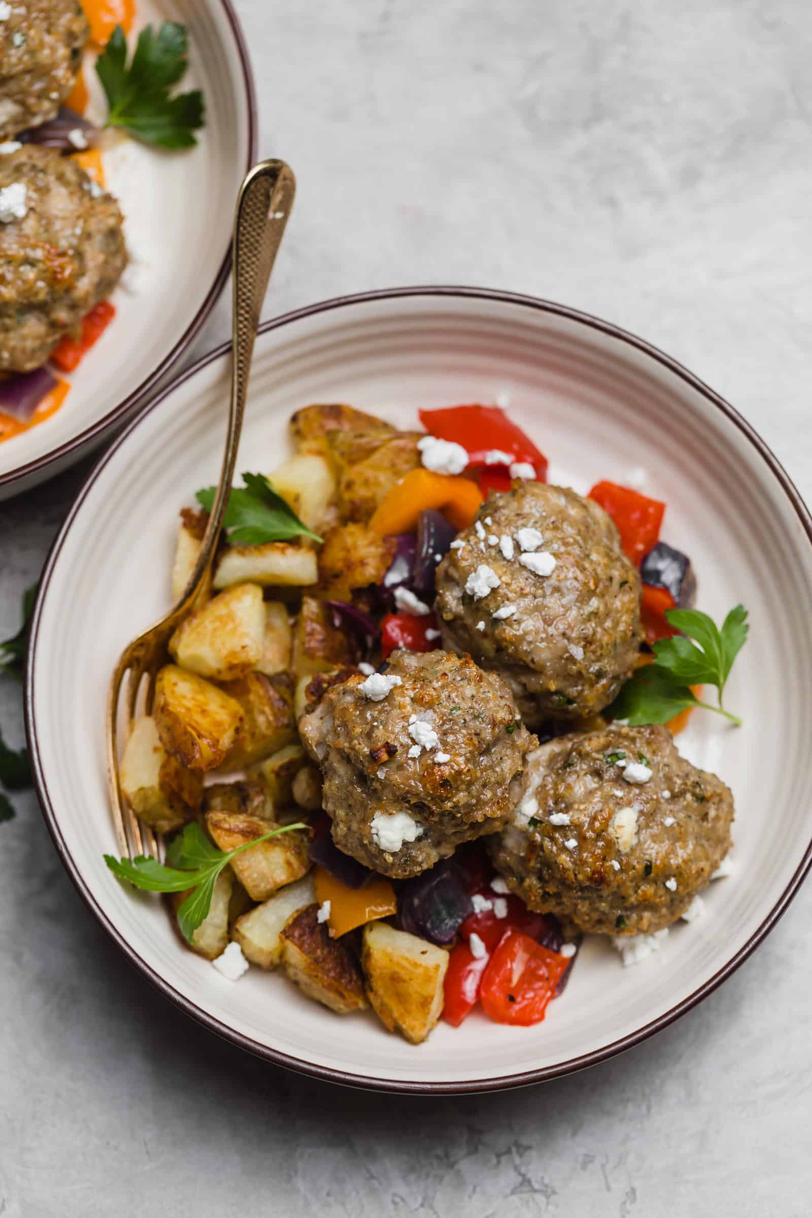 Oven-Roasted Chicken Meatballs Stuffed with Goat Cheese - Well Seasoned ...