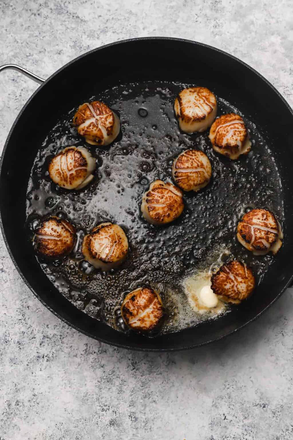 How To Pan Sear Scallops (Golden Crust Every Time!) - Well Seasoned Studio