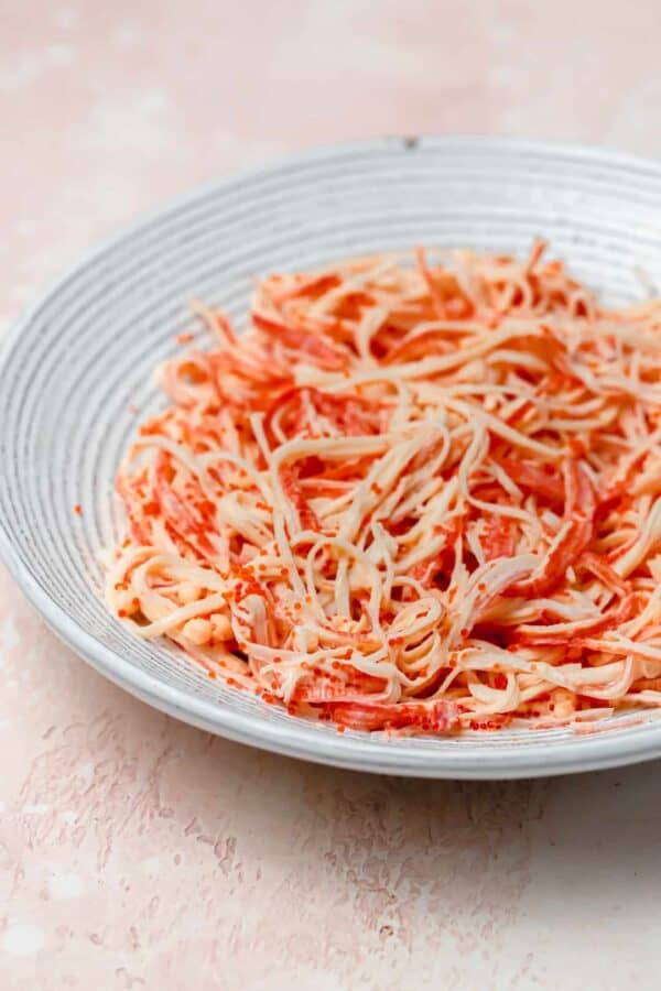 10-Minute Spicy Kani Salad with Tobiko - Well Seasoned Studio