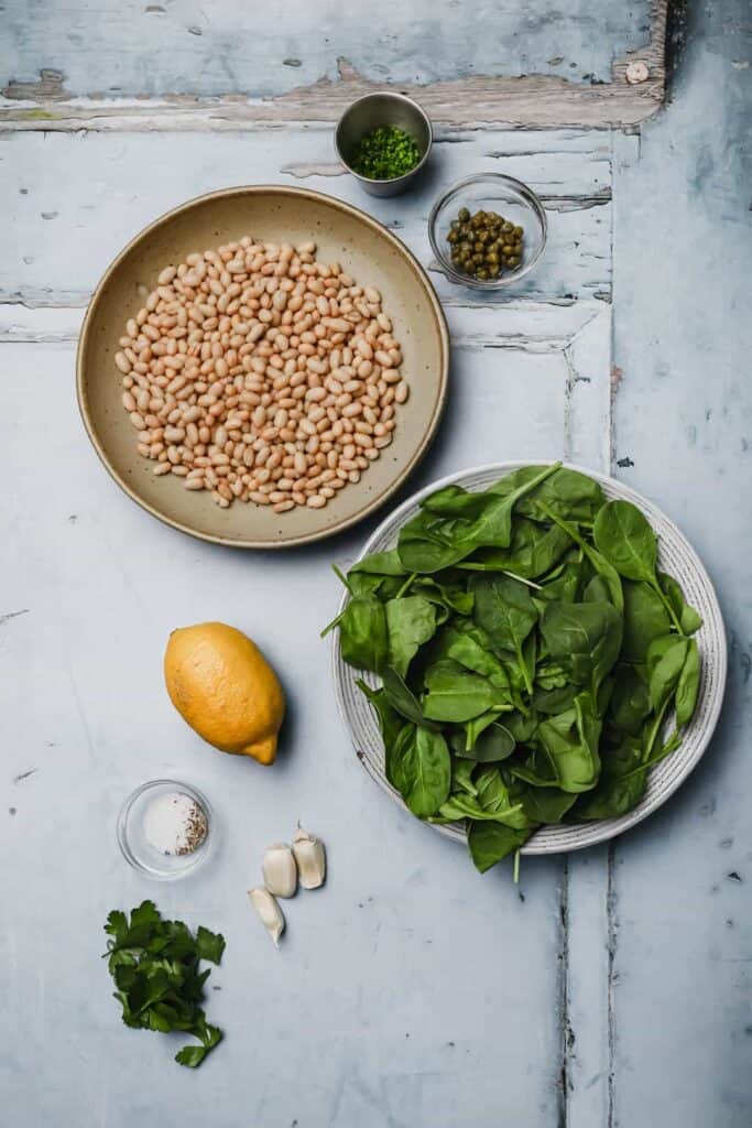 Garlic Spinach and White Beans Recipe | Well Seasoned Studio