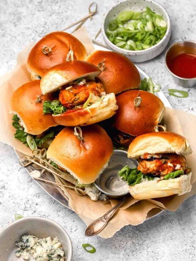 How to Make Buffalo Chicken Sliders - Well Seasoned Studio