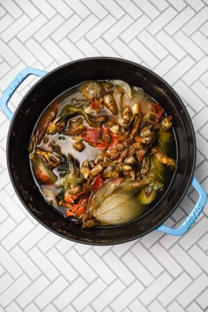 Easy Homemade Seafood Stock (Using Shellfish Shells) - Well Seasoned Studio