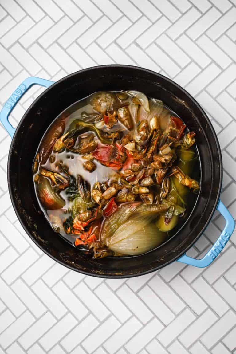 Easy Homemade Seafood Stock (Using Shellfish Shells) - Well Seasoned Studio