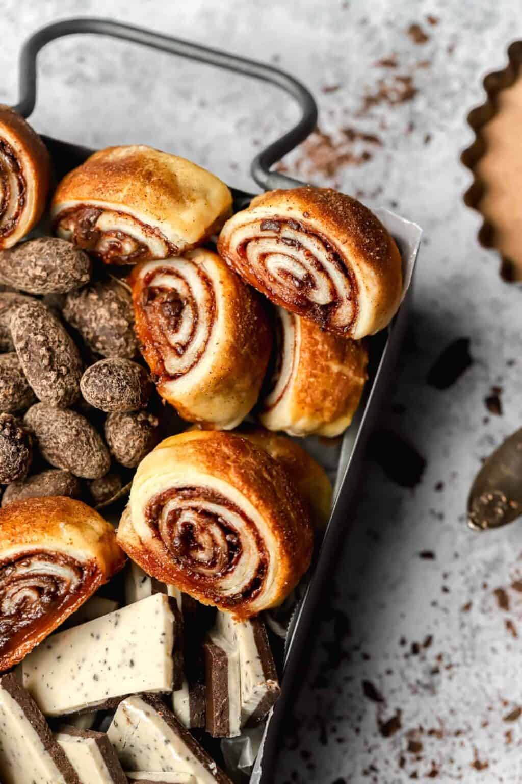 Flaky, Buttery Chocolate Raspberry Rugelach - Well Seasoned Studio