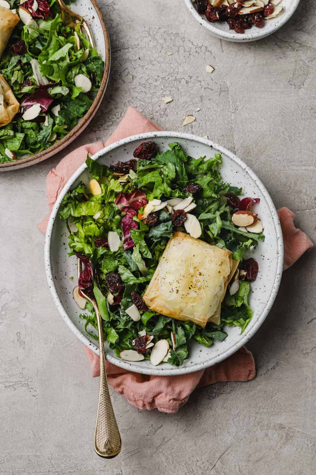 Goat Cheese Salad with Strawberry Rosé Vinaigrette - Well Seasoned Studio