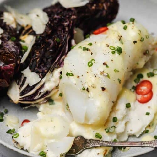 Butter Poached Cod with Tarragon Aioli - Well Seasoned Studio