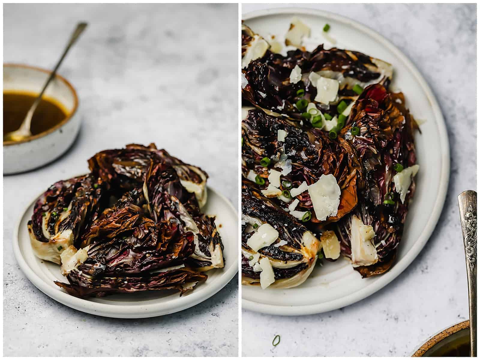 Charred Radicchio Salad with Balsamic Vinaigrette - Well Seasoned Studio