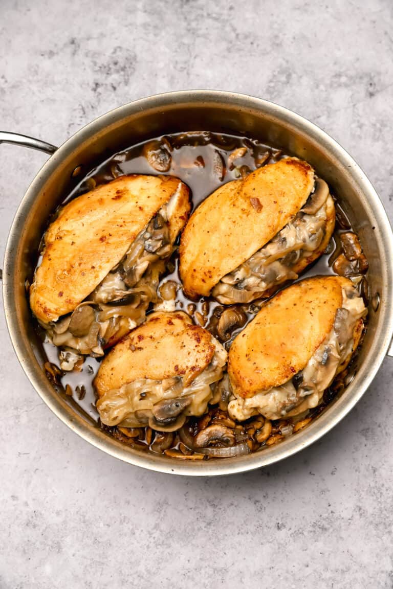 Cheesy Stuffed Chicken Marsala with Mushrooms & Fontina - Well Seasoned ...