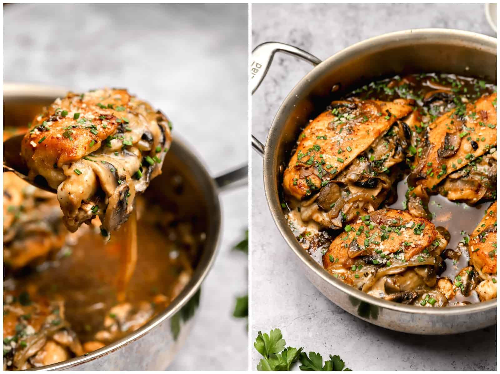 Cheesy Stuffed Chicken Marsala with Mushrooms & Fontina - Well Seasoned ...