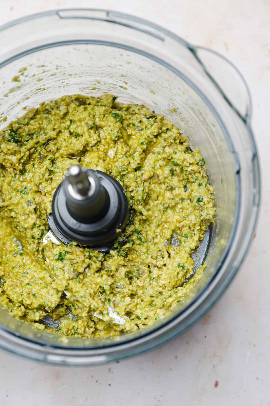 Green Olive Tapenade Recipe - Well Seasoned Studio