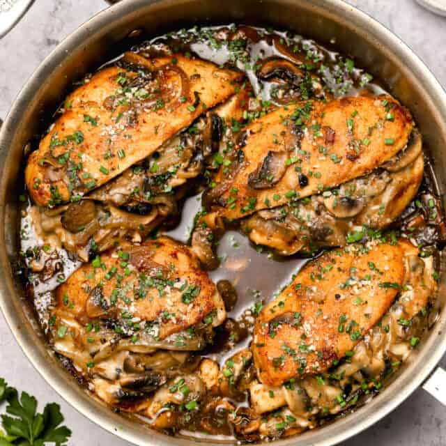 Cheesy Stuffed Chicken Marsala with Mushrooms & Fontina - Well Seasoned ...
