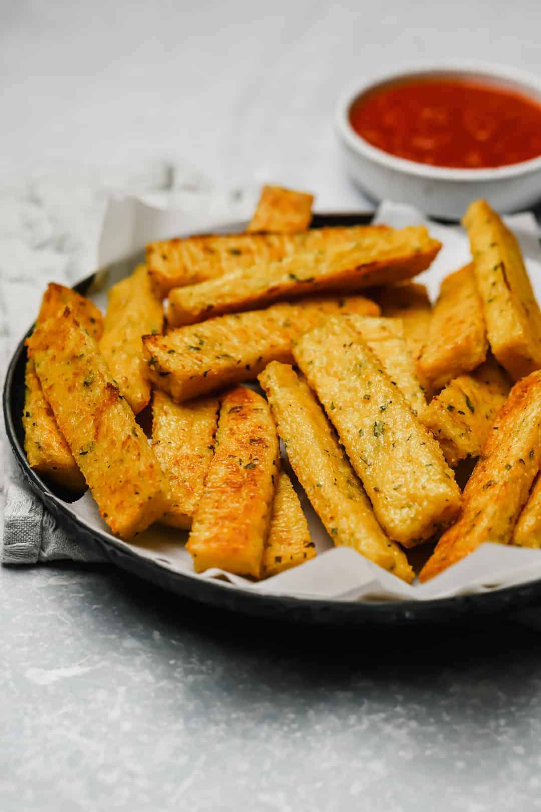Crispy Parmesan Crispy Baked Parmesan Polenta Fries - Well Seasoned Studio