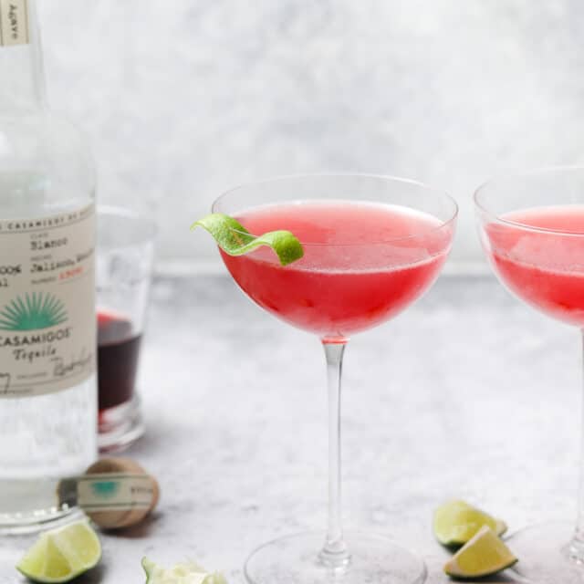 Light & Fresh Pomegranate Tequila Cosmo Cocktail - Well Seasoned Studio