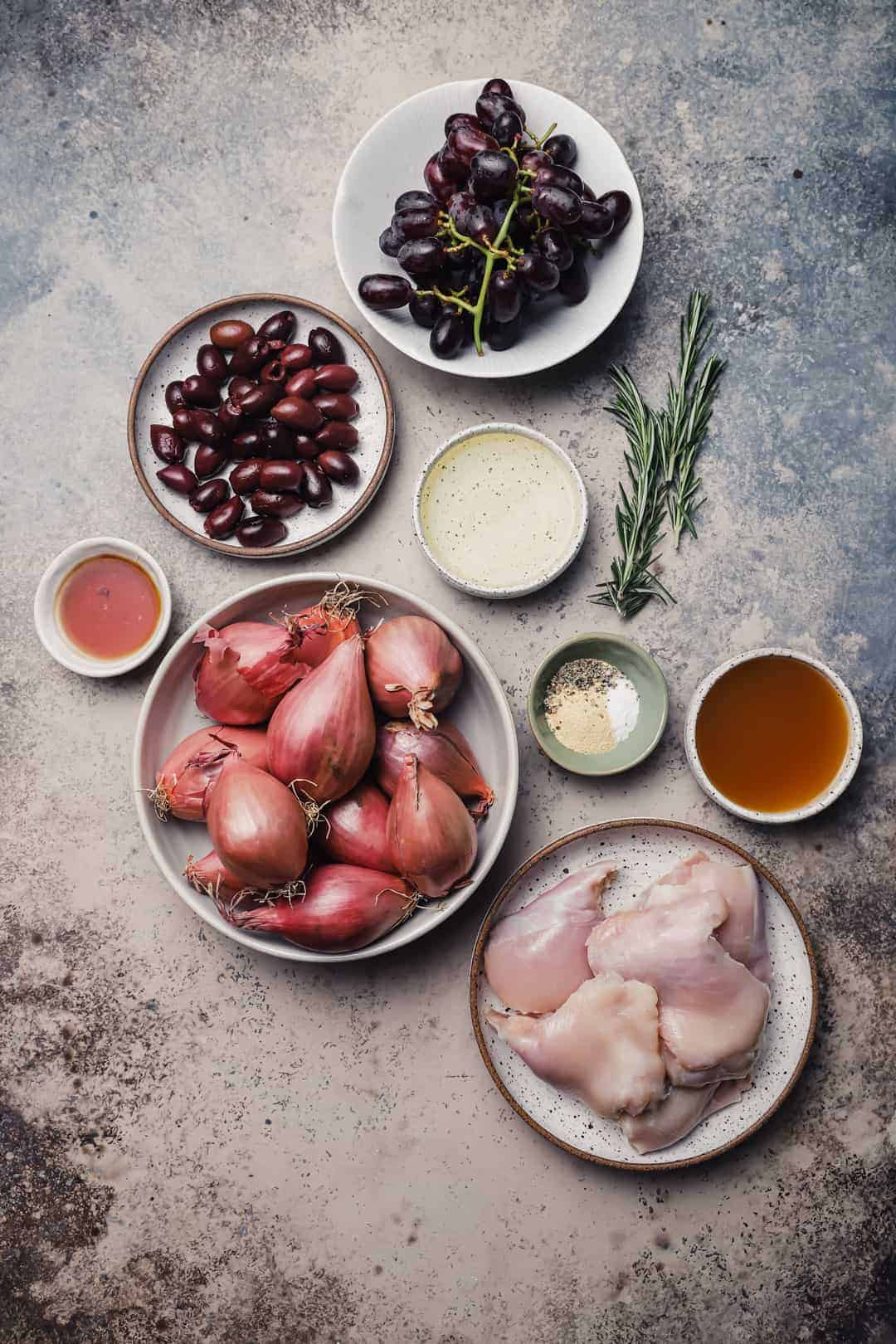 Dinner Party Roast Chicken with Olives, Grapes, & Shallots - Well ...