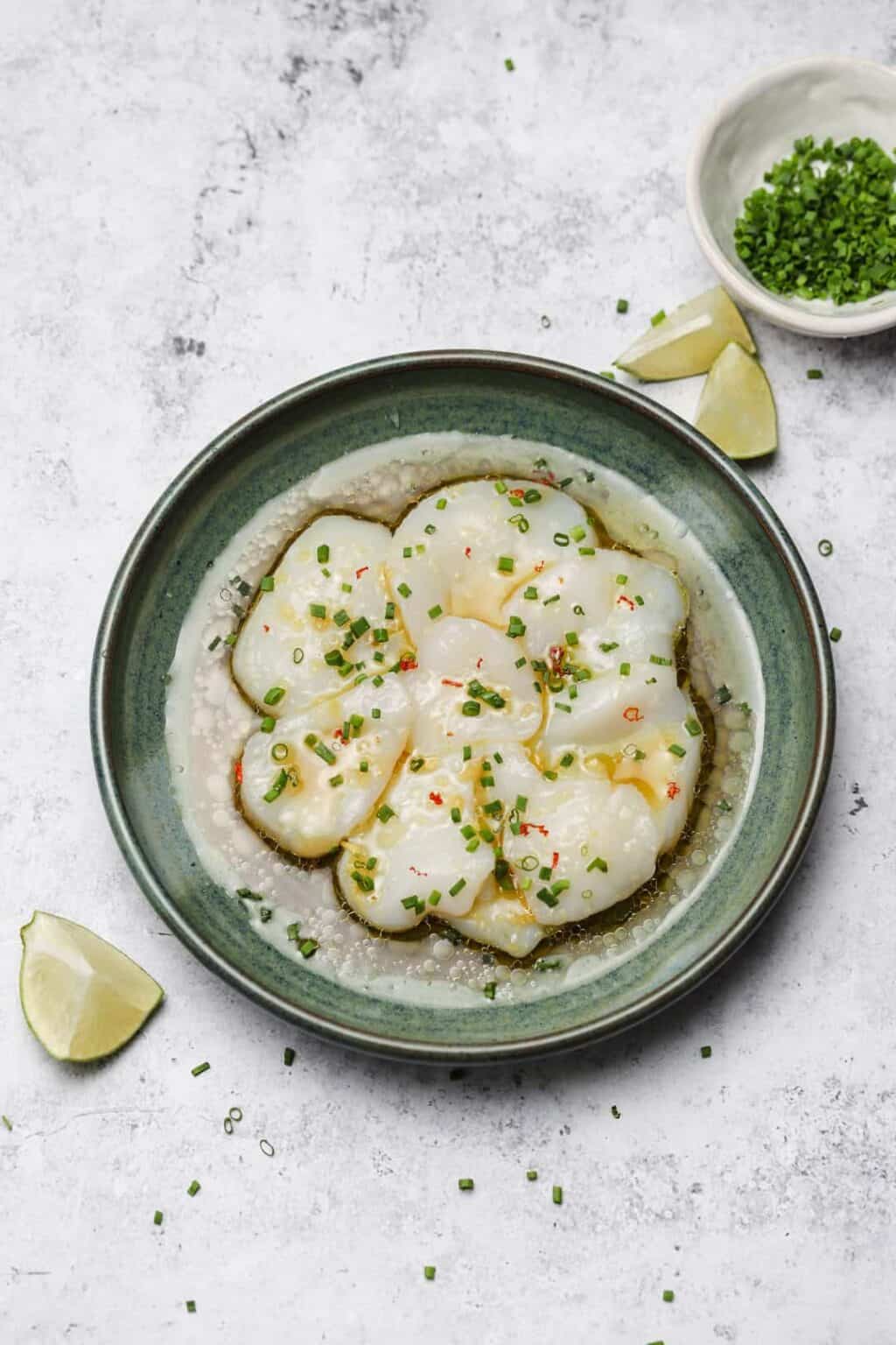 10-Minute Scallop Crudo with Soy, Lime, & Ginger - Well Seasoned Studio