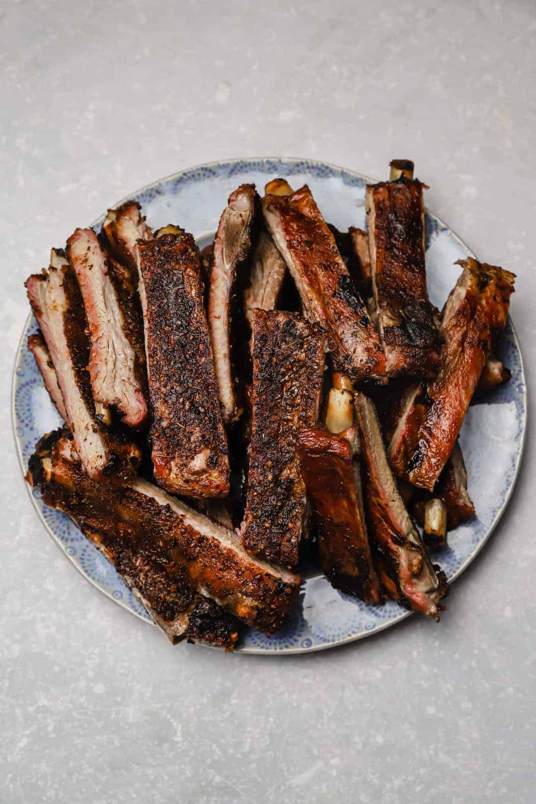Tender, Juicy Smoked St Louis Ribs Recipe - Well Seasoned Studio