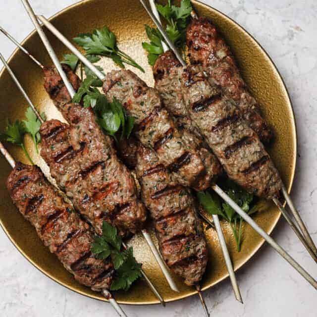 Grilled Ground Beef Kebab Skewers (Kofta-Style) - Well Seasoned Studio