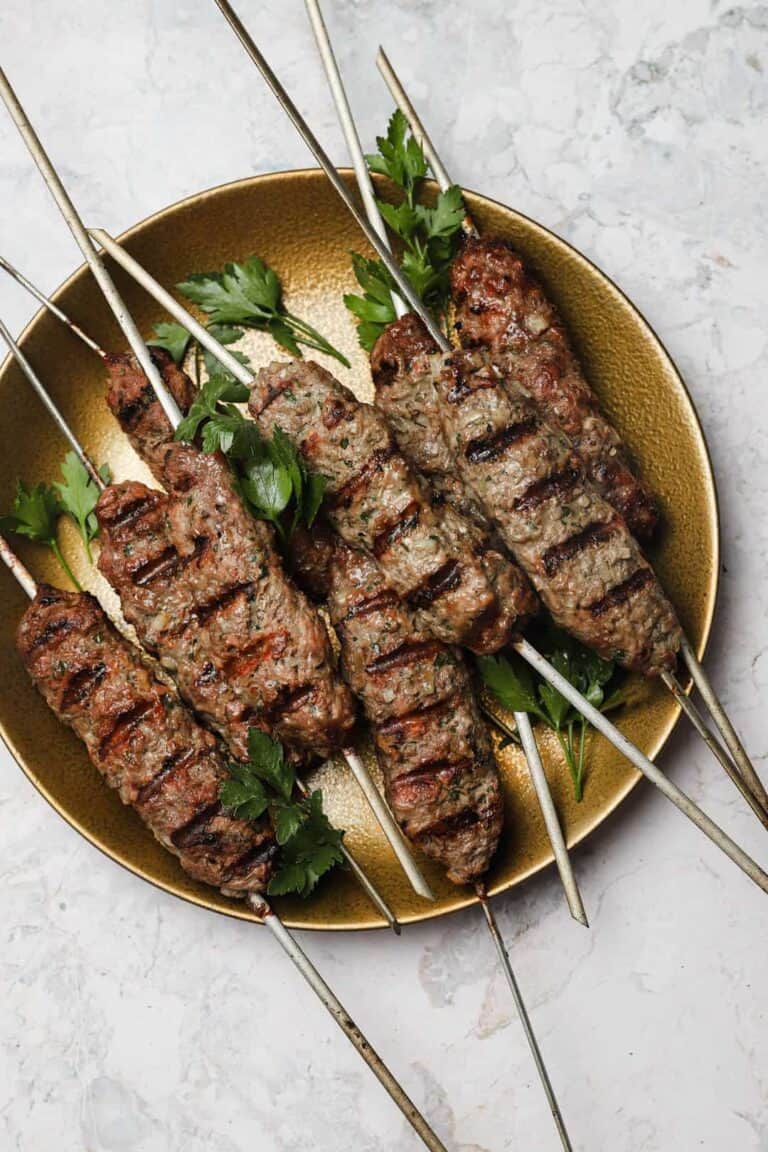 Grilled Ground Beef Kebab Skewers (Kofta-Style) - Well Seasoned Studio