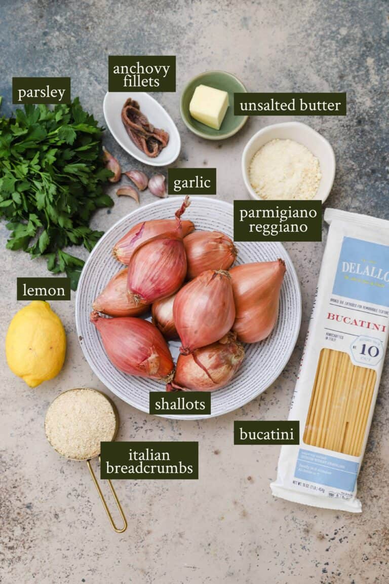 Caramelized Shallot Pasta {With Pangrattato} - Well Seasoned Studio