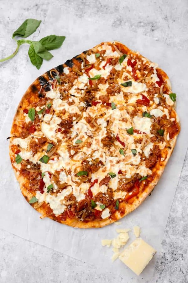 Italian Sausage Pizza With Onions & Fennel - Well Seasoned Studio