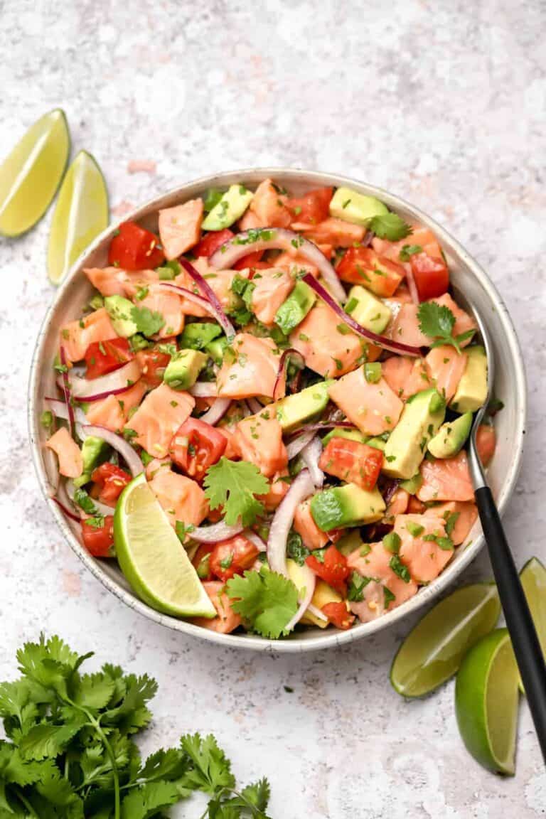 Light, Refreshing Peruvian-Style Salmon Ceviche - Well Seasoned Studio