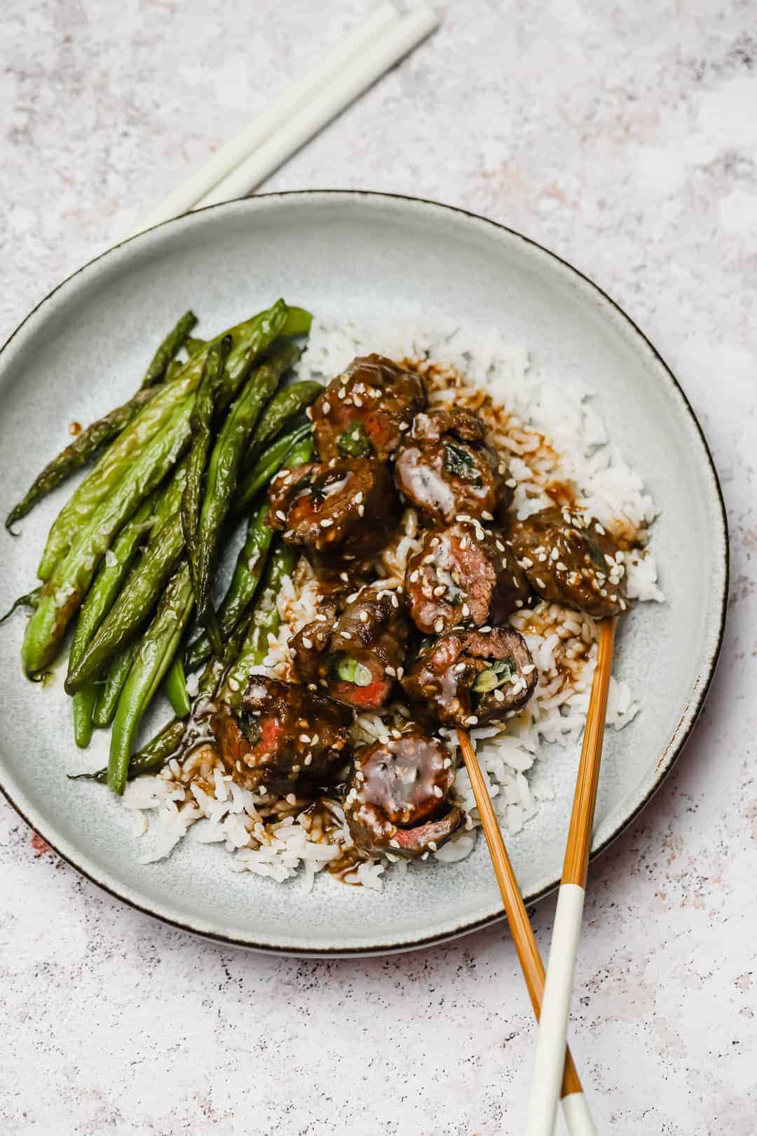 Beef Negimaki (Japanese Beef and Scallion Roll) - Well Seasoned Studio