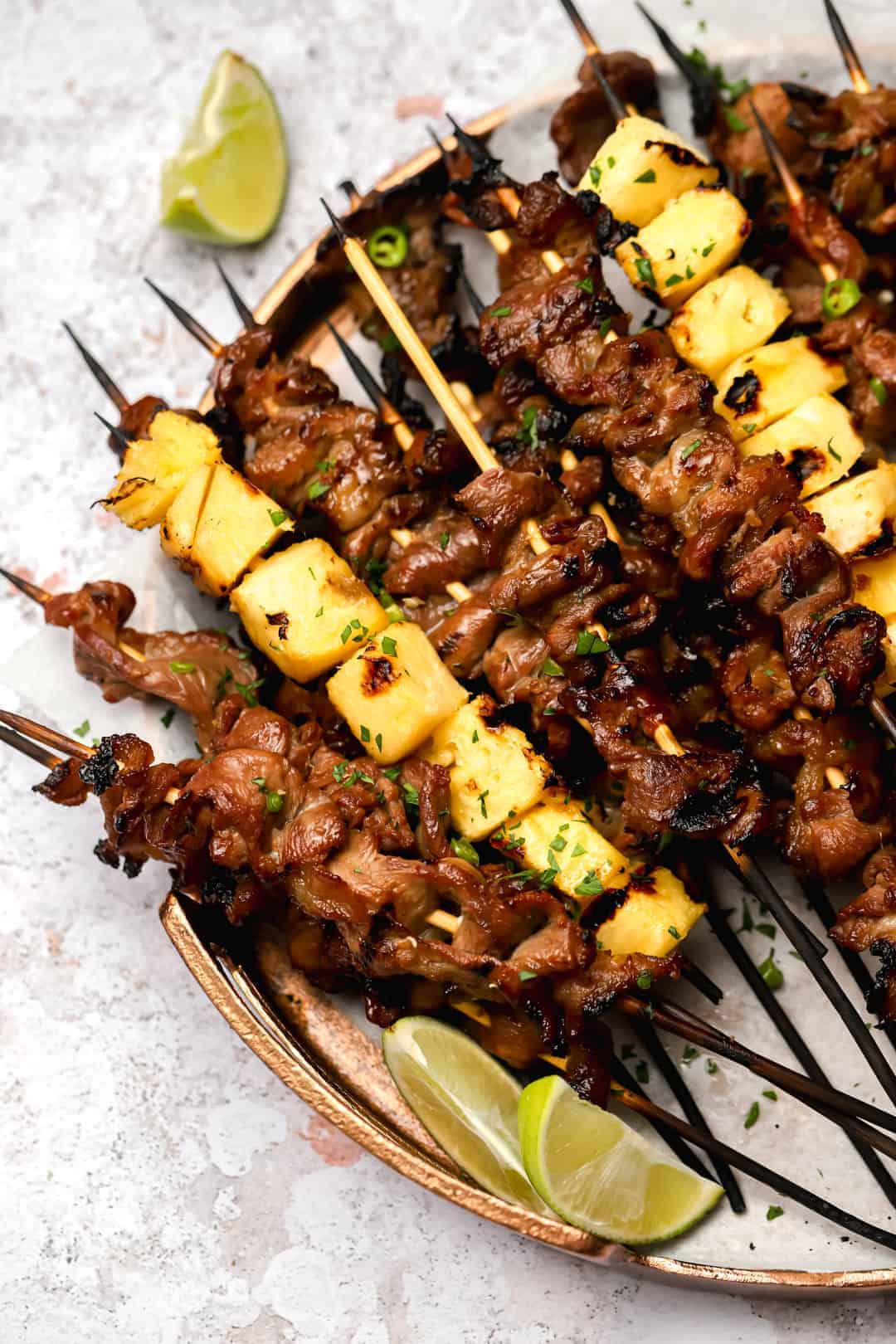 Sweet And Sour Pork Skewers Recipe - Well Seasoned Studio