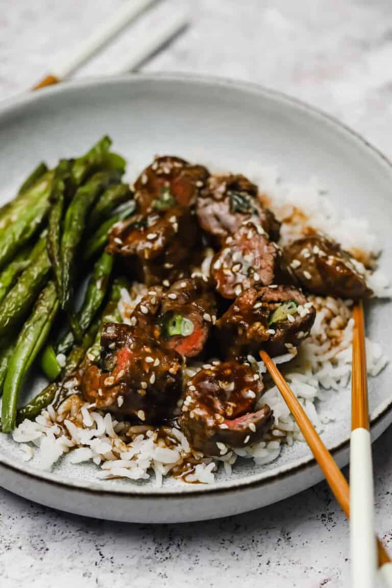 Beef Negimaki (Japanese Beef and Scallion Roll) - Well Seasoned Studio