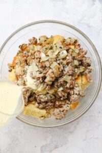 Southern Cornbread Dressing with Sausage - Well Seasoned Studio