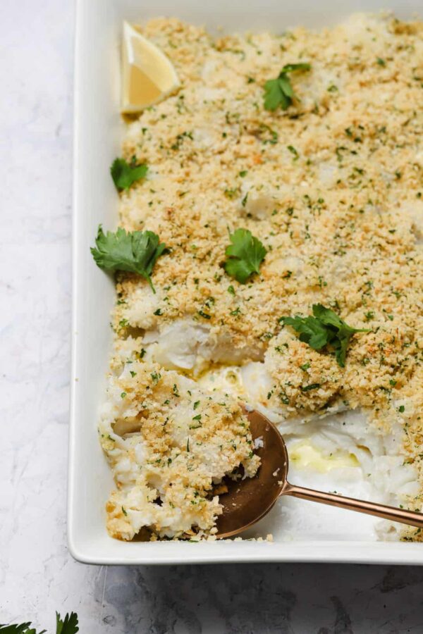Tender Baked Cod With Panko and Ritz Crackers - Well Seasoned Studio