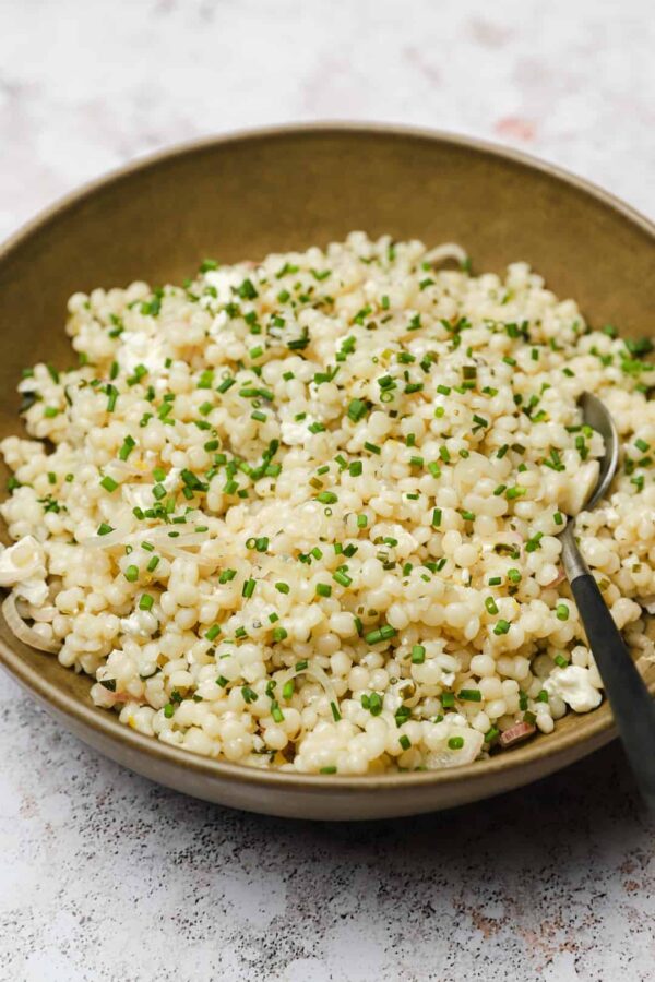 20-Minute Israeli Couscous with Feta - Well Seasoned Studio