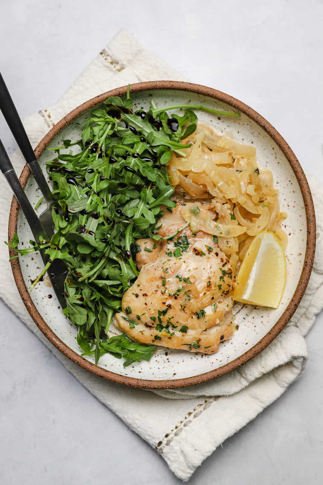 Braised Chicken Thighs - Well Seasoned Studio