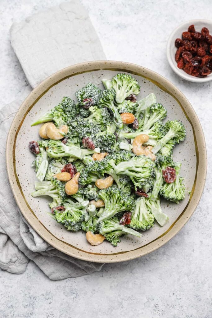 Creamy Broccoli Salad Recipe {No Cook} - Well Seasoned Studio
