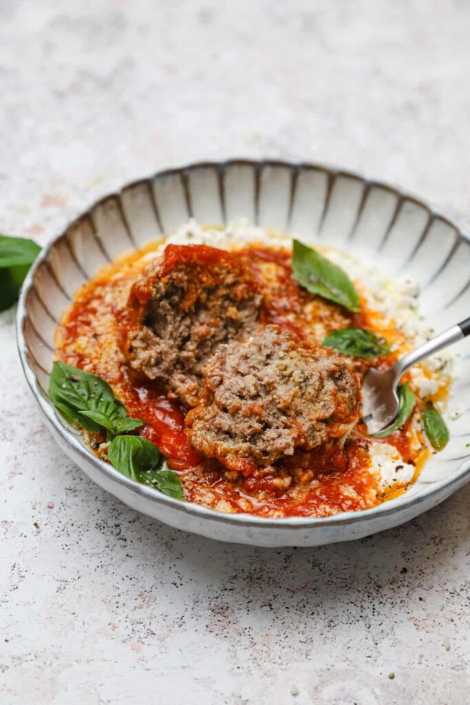 Ricotta Meatballs {Large Italian Meatballs} - Well Seasoned Studio