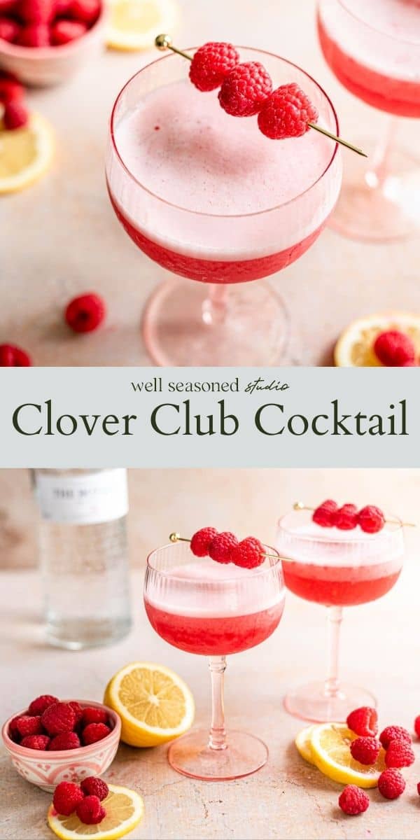 Clover Club Cocktail {Classic Cocktail} - Well Seasoned Studio