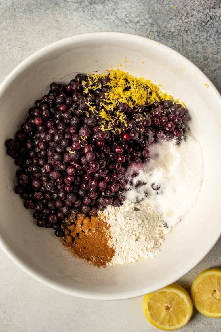 Ari's Wild Maine Blueberry Pie with Frozen Berries - Well Seasoned Studio