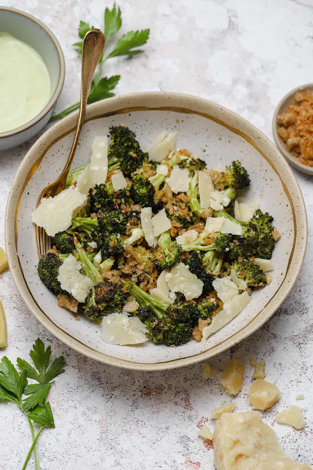 Broccoli Caesar Salad - Well Seasoned Studio