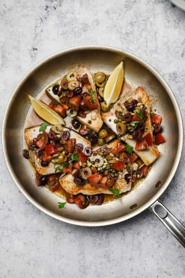 Pan Seared Sicilian Swordfish - Well Seasoned Studio