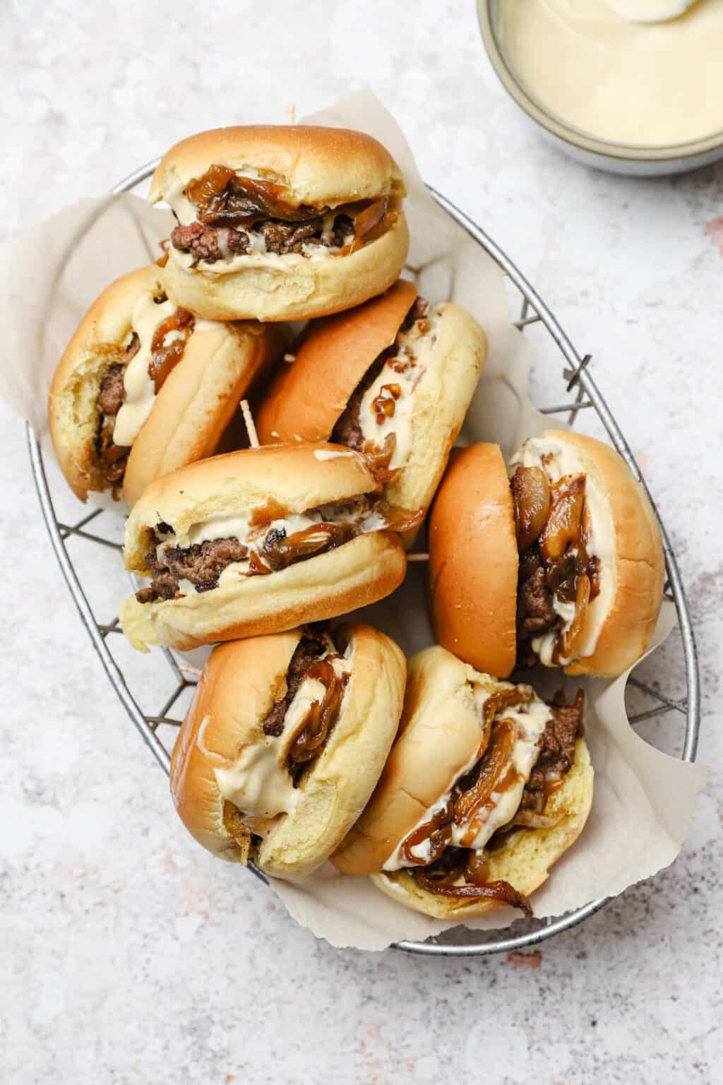 Cheeseburger Sliders {Game Day Recipe!} - Well Seasoned Studio