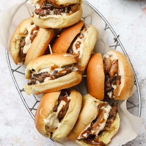 25-Minute Cheeseburger Sliders with Gruyere - Well Seasoned Studio