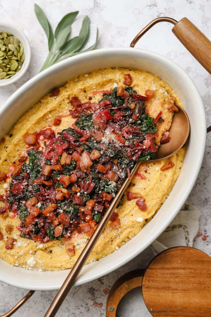 Creamy Parmesan Polenta (that won't seize up!) - Well Seasoned Studio